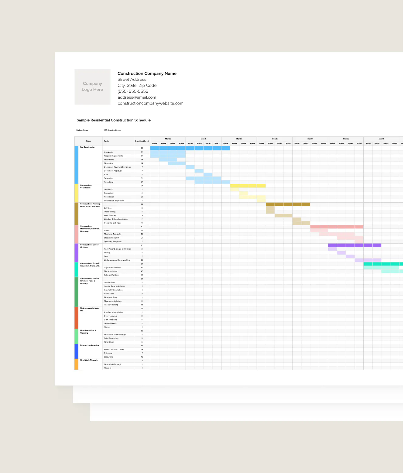 Build a Solid Residential Construction Schedule + Free Template